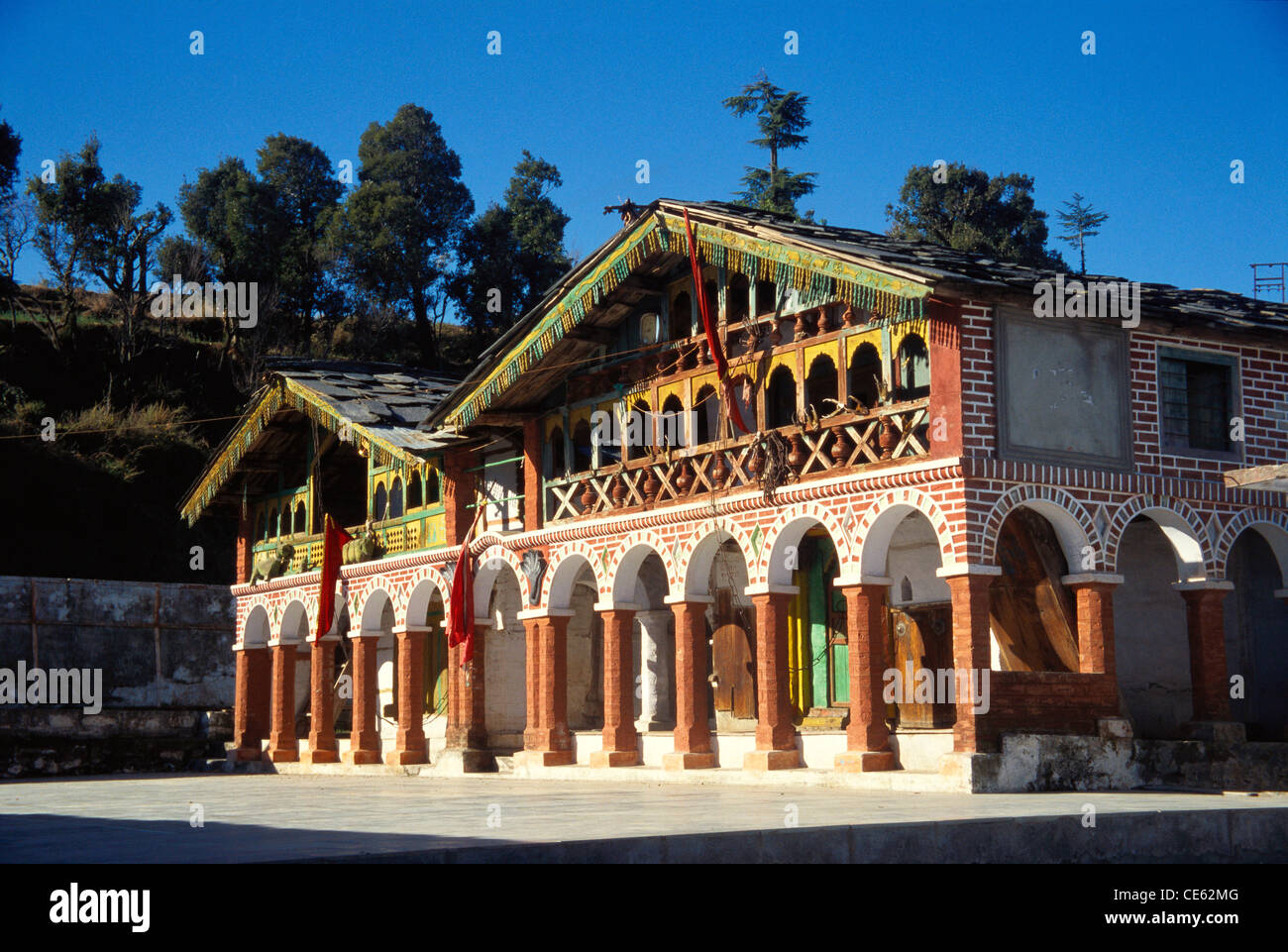Mahasu temple Jaunsar Tribal Village Bisoi Uttaranchal India Stock ...