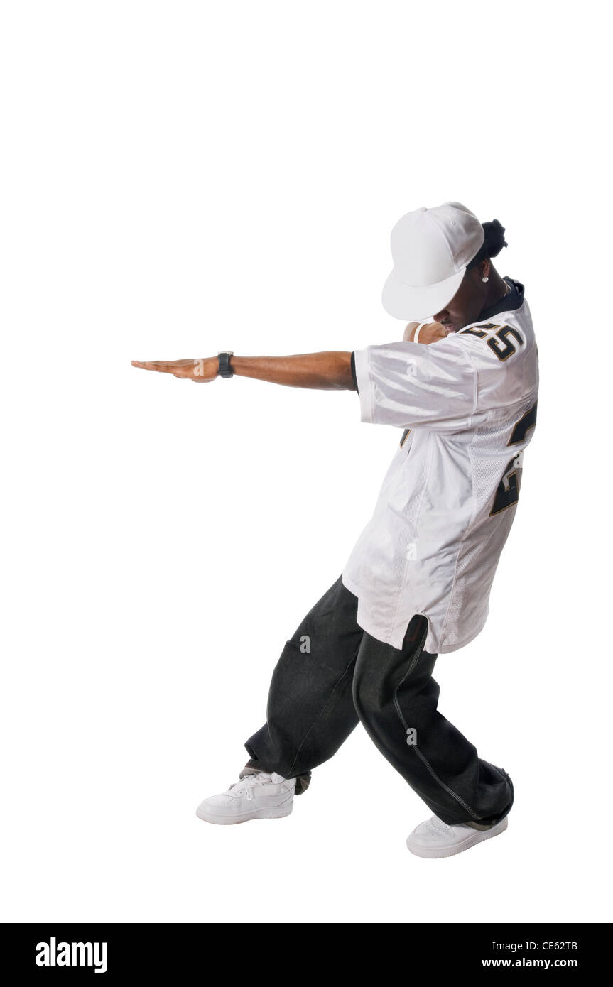 Cool young hip-hop dancer making a move Stock Photo - Alamy