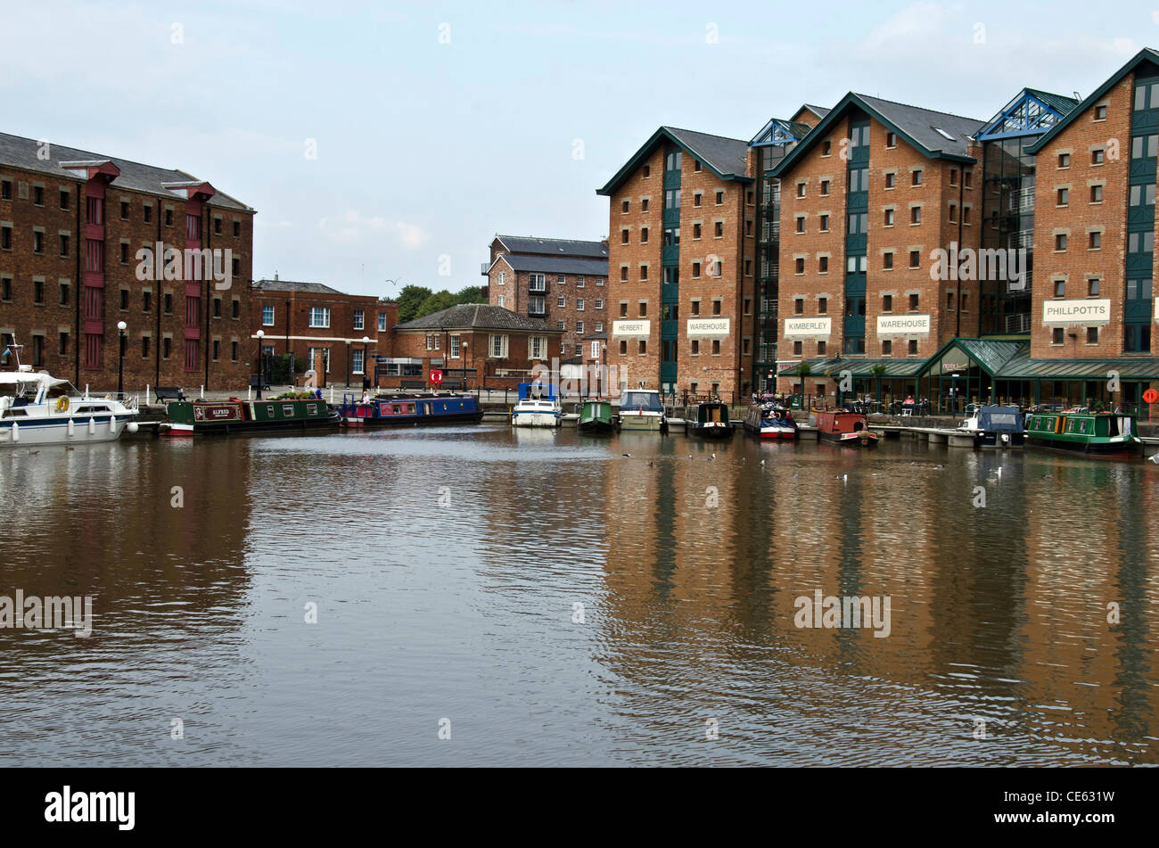 The Main Dock Basin in Gloucester, England Stock Photo - Alamy