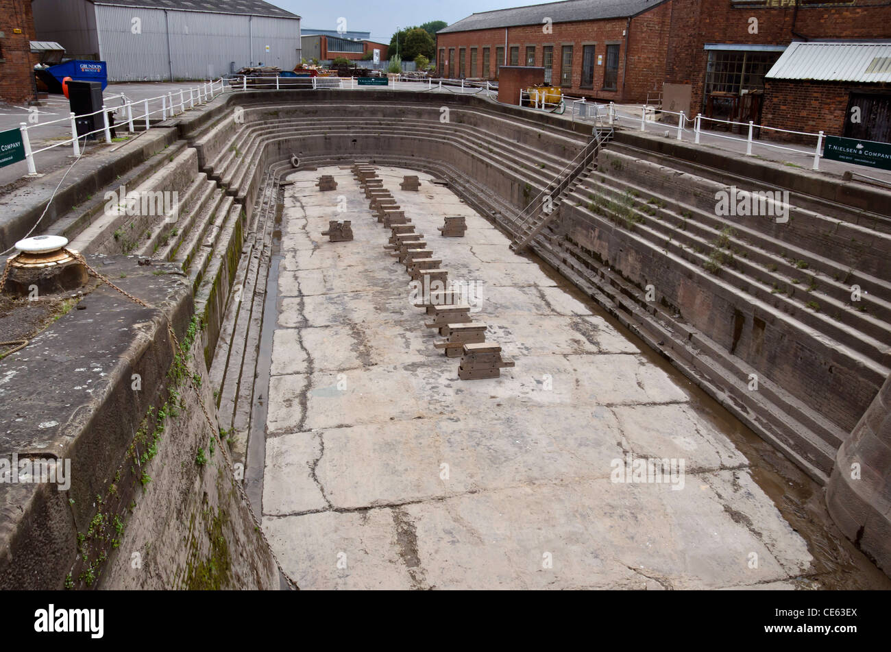 Dry dock at the Main Dock Basin in Gloucester, England Stock Photo - Alamy