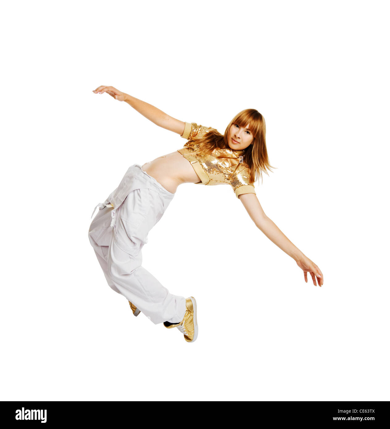 Beautiful dancer isolated Stock Photo - Alamy