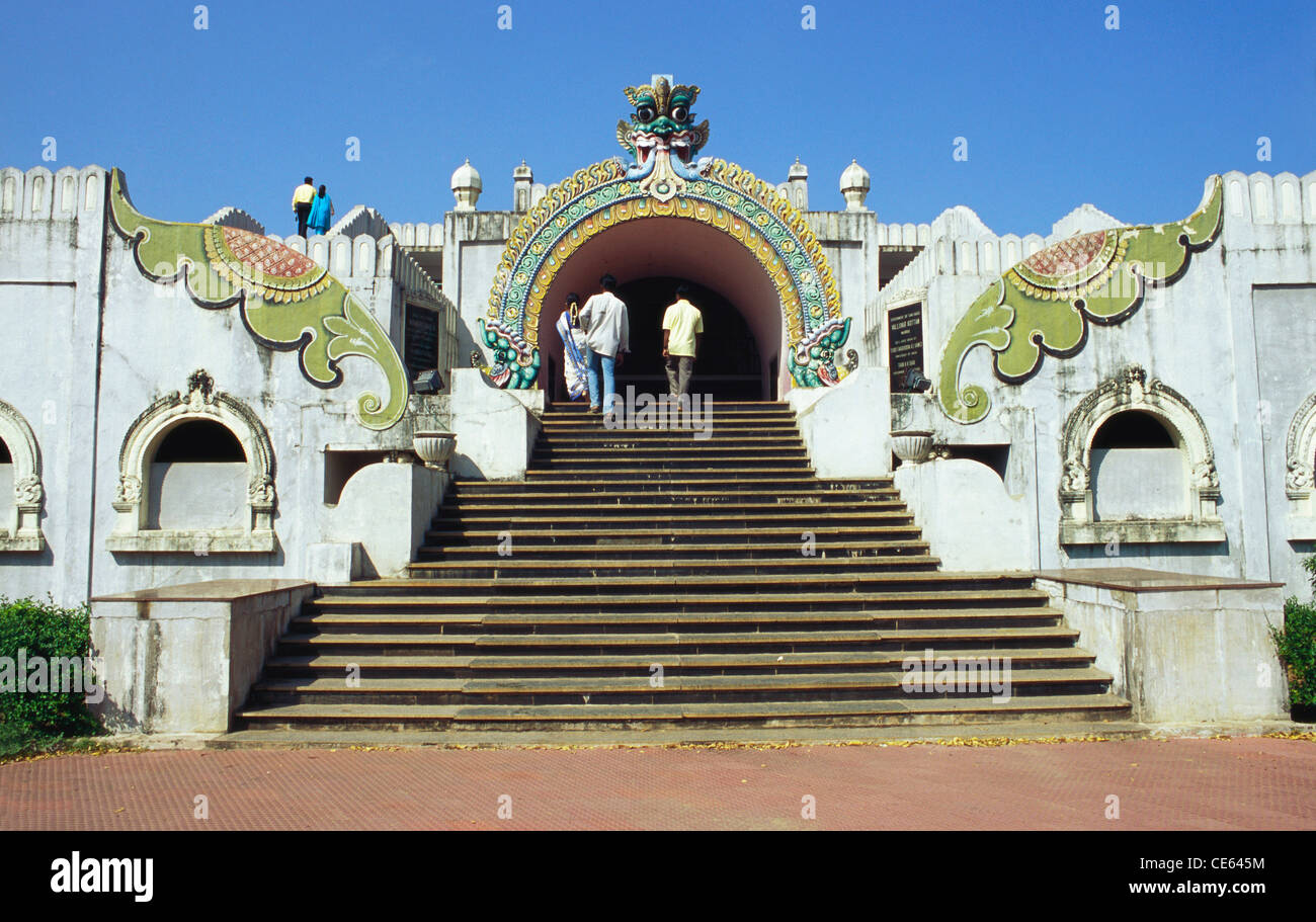 Entrance stairs of auditorium ; Valluvar Kottam ; Chennai ; Tamil Nadu ...