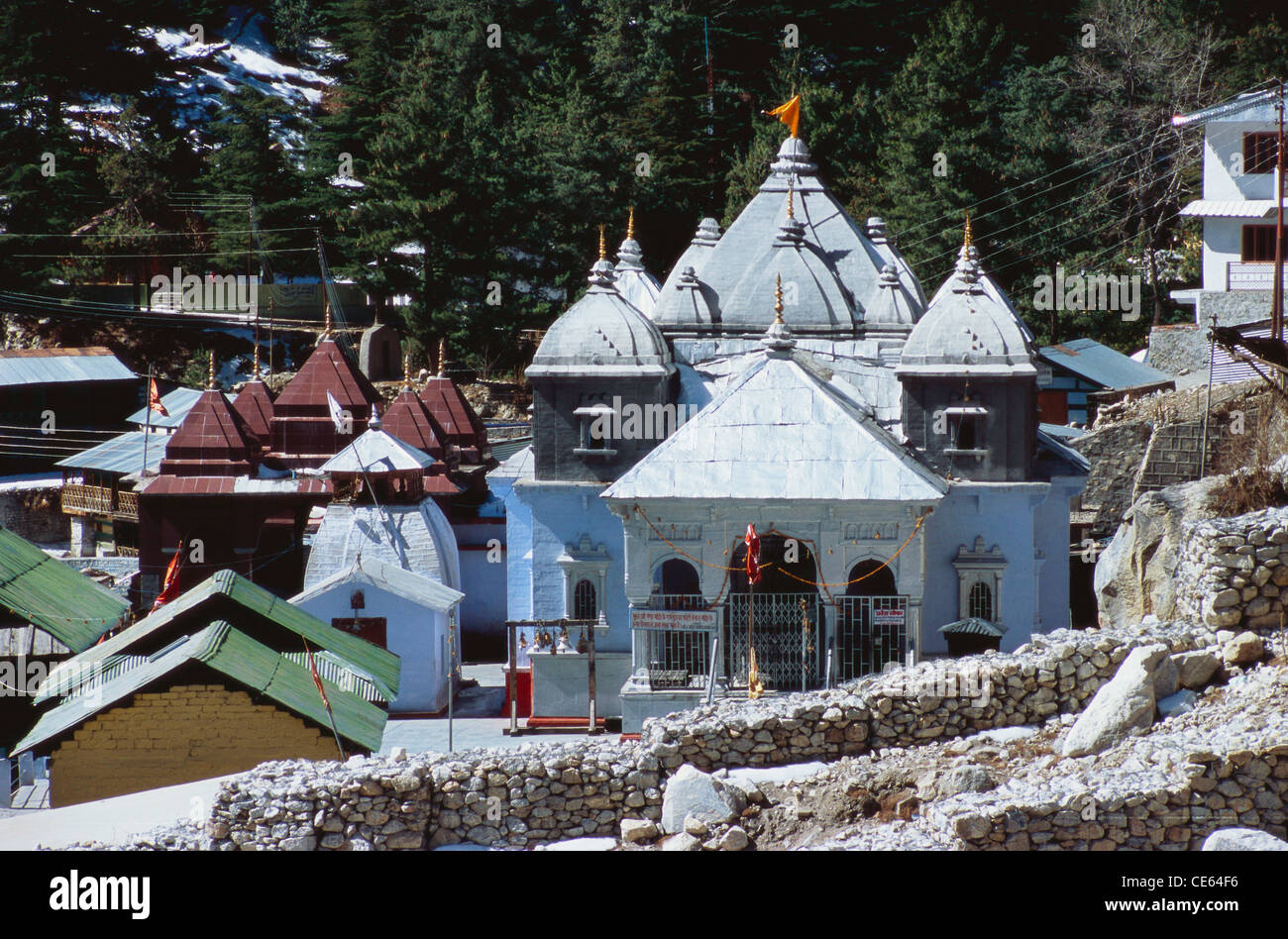 Maa Ganga Temple ; Gangotri ; Greater Himalayan Range ; Uttarkashi ...