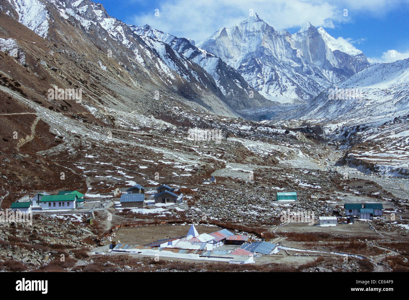 Bhojbasa Campground ; rugged terrain ; Gangotri ; Greater Himalayan ...