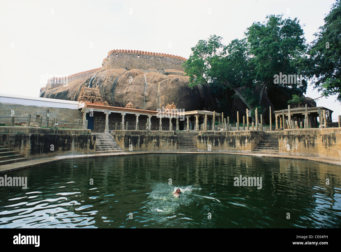 Thirumayam Fort with water tank ; Thirumayam ; Pudukkottai District ...