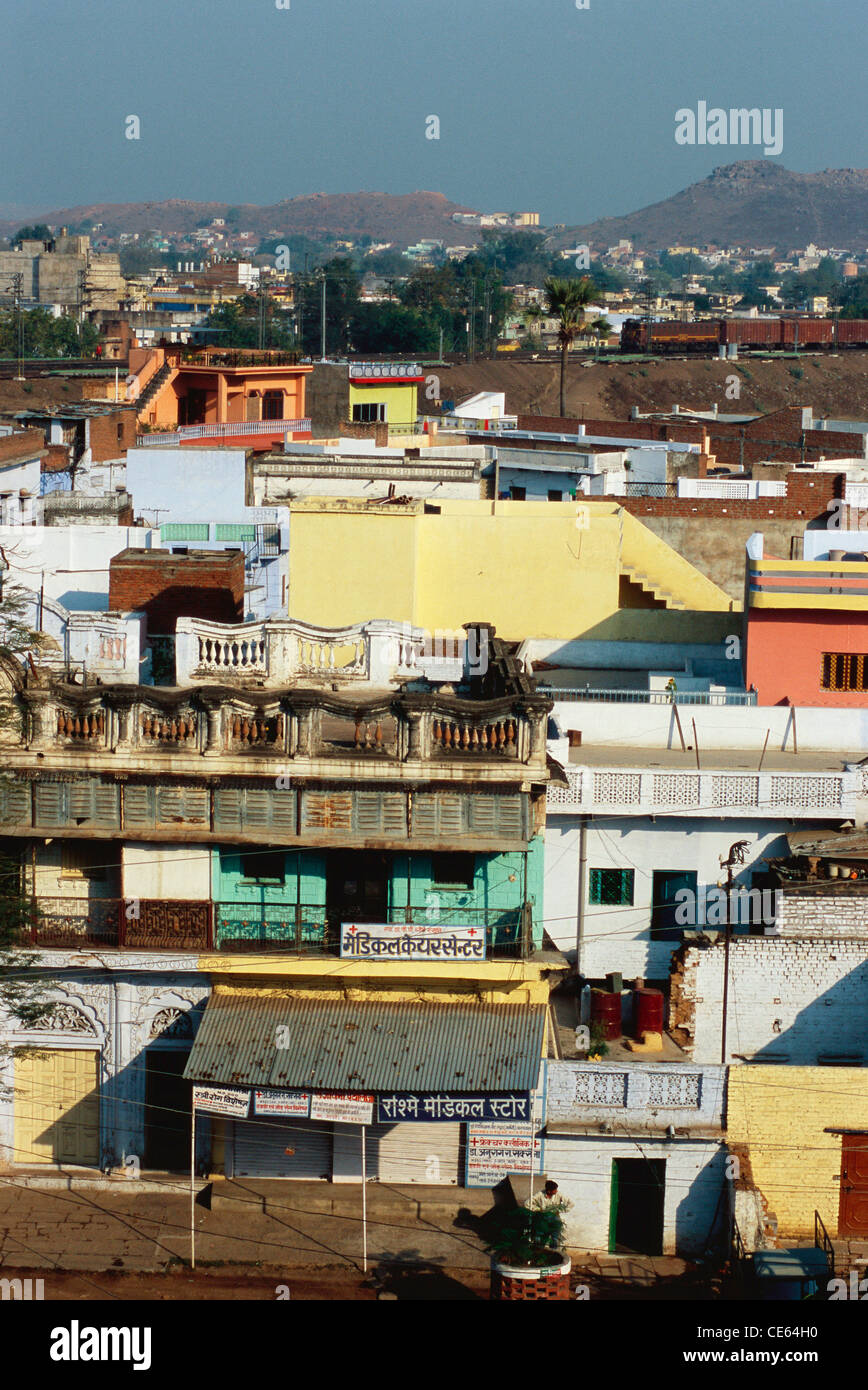 Aerial view jhansi city uttar hi-res stock photography and images - Alamy