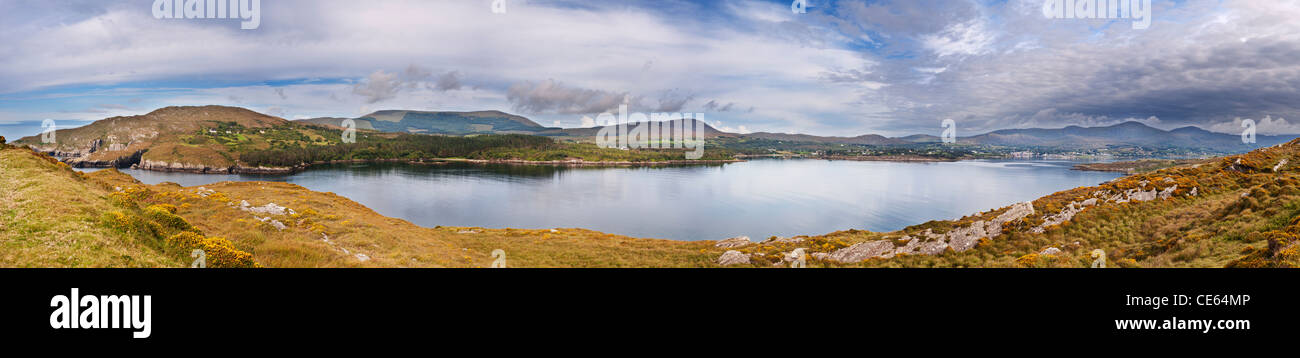Panorama of Berehaven Harbour and Castletownbere, at the western end of ...