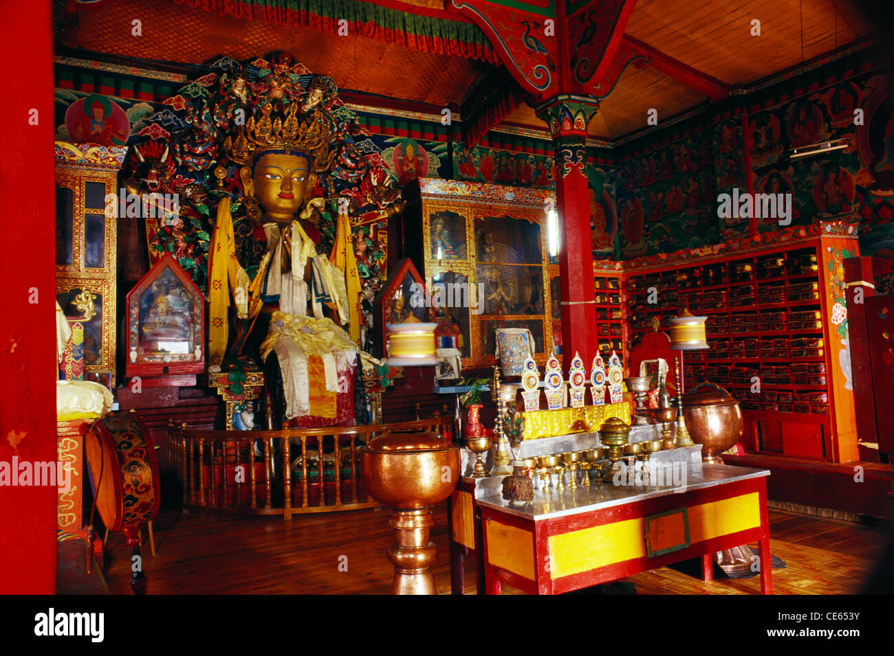 Old Ghoom Monastery ; Statue of Maitreya Buddha ; Yiga Choeling ...