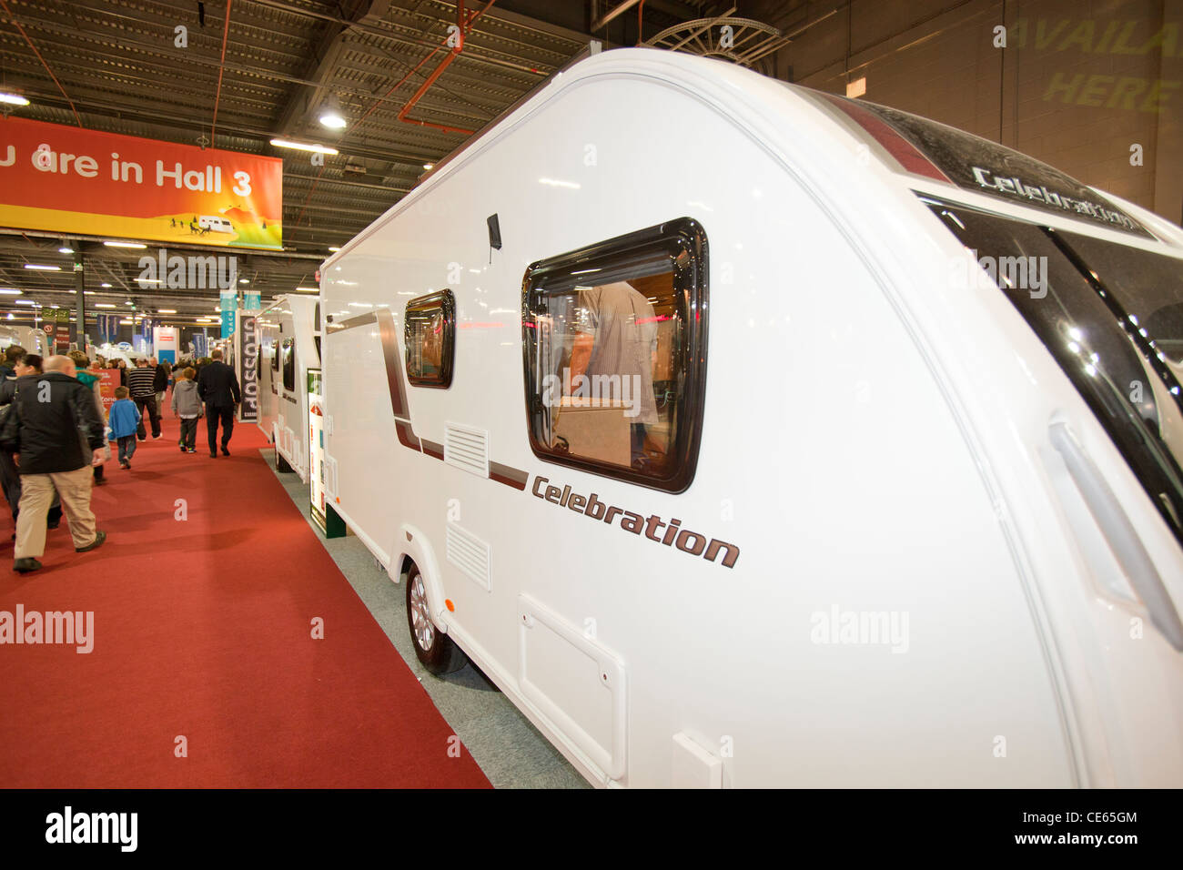 A caravan at the Caravan and motor home show at Event City in ...