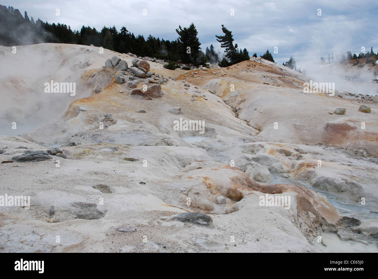 Bumpass Hell, Lassen Volcanic National Park, California, USA Stock ...