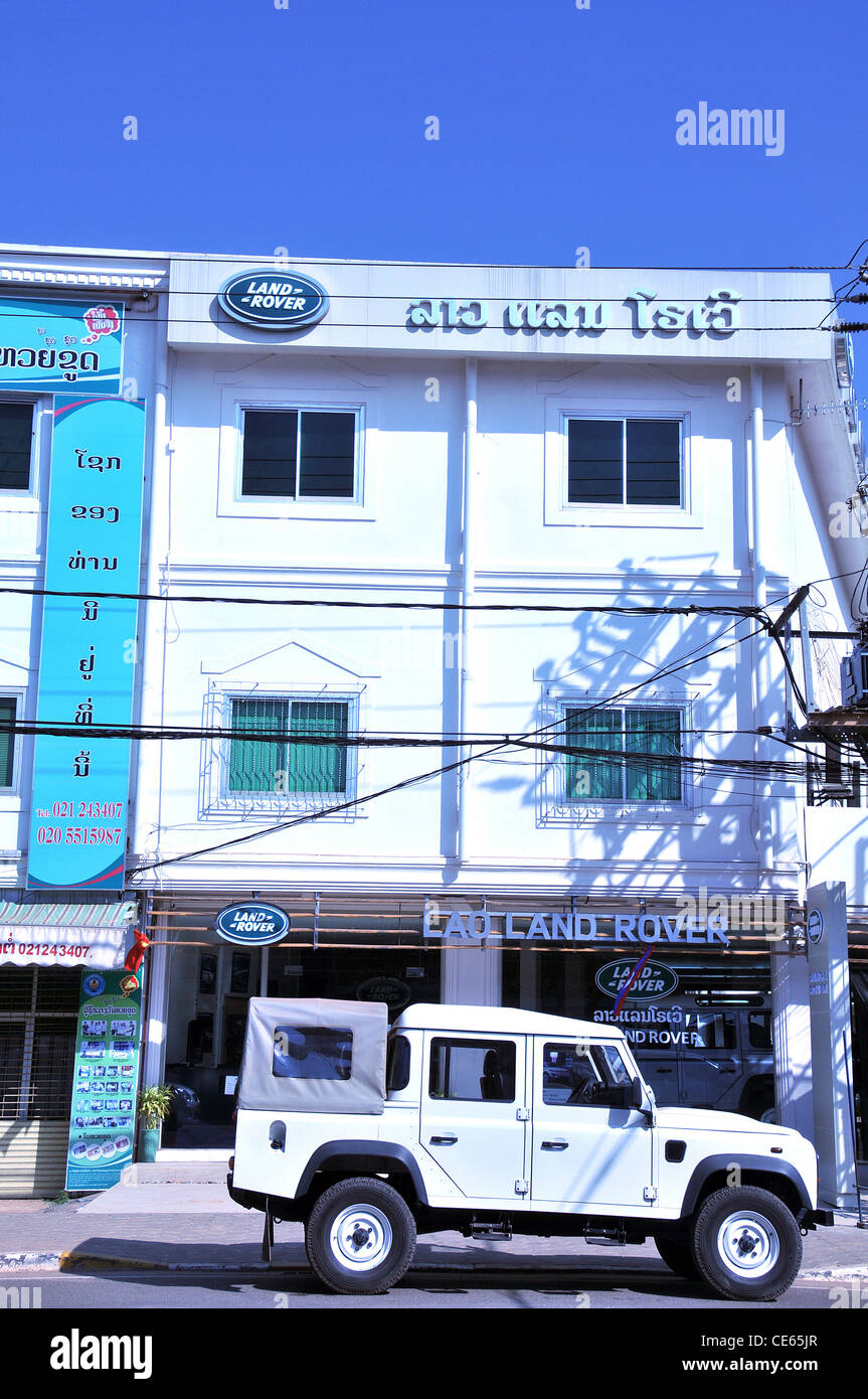 Land Rover cars office, Vientiane, Laos Stock Photo - Alamy