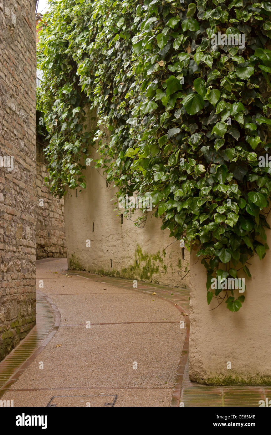 Narrow curved street hi-res stock photography and images - Alamy