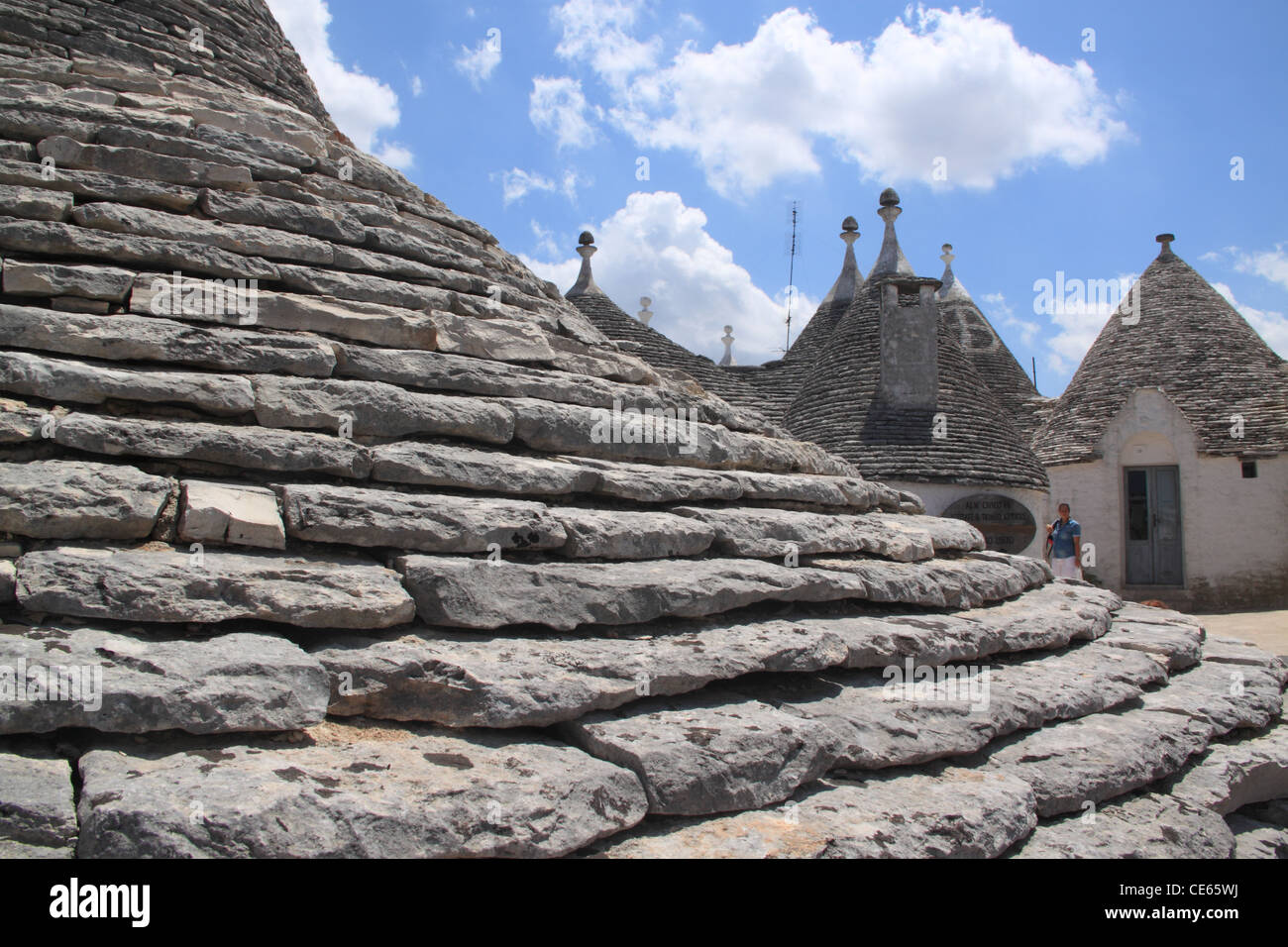 View of trulli building in alberobello Stock Photo - Alamy