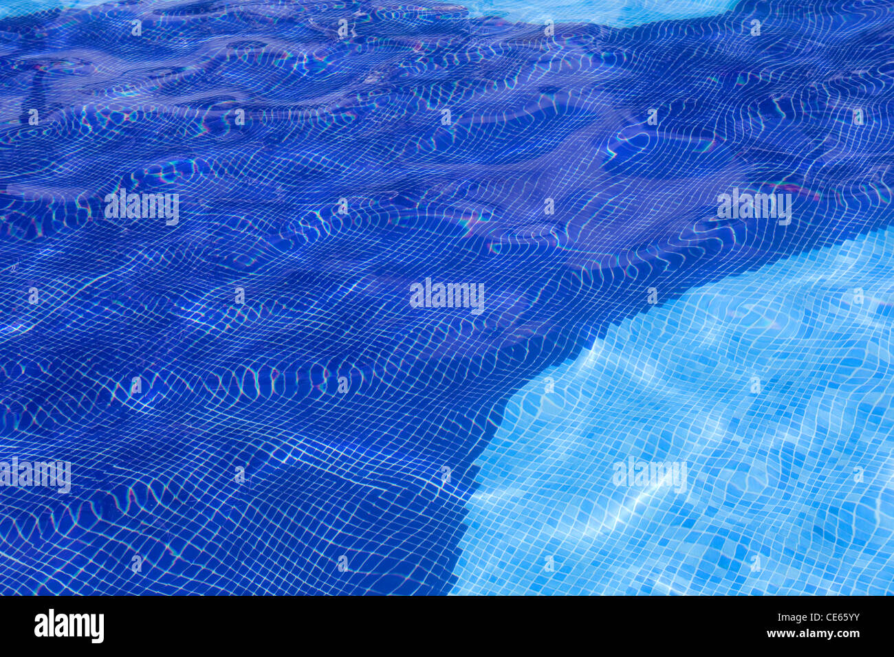 textures of a swimming pool blue water detail Stock Photo - Alamy