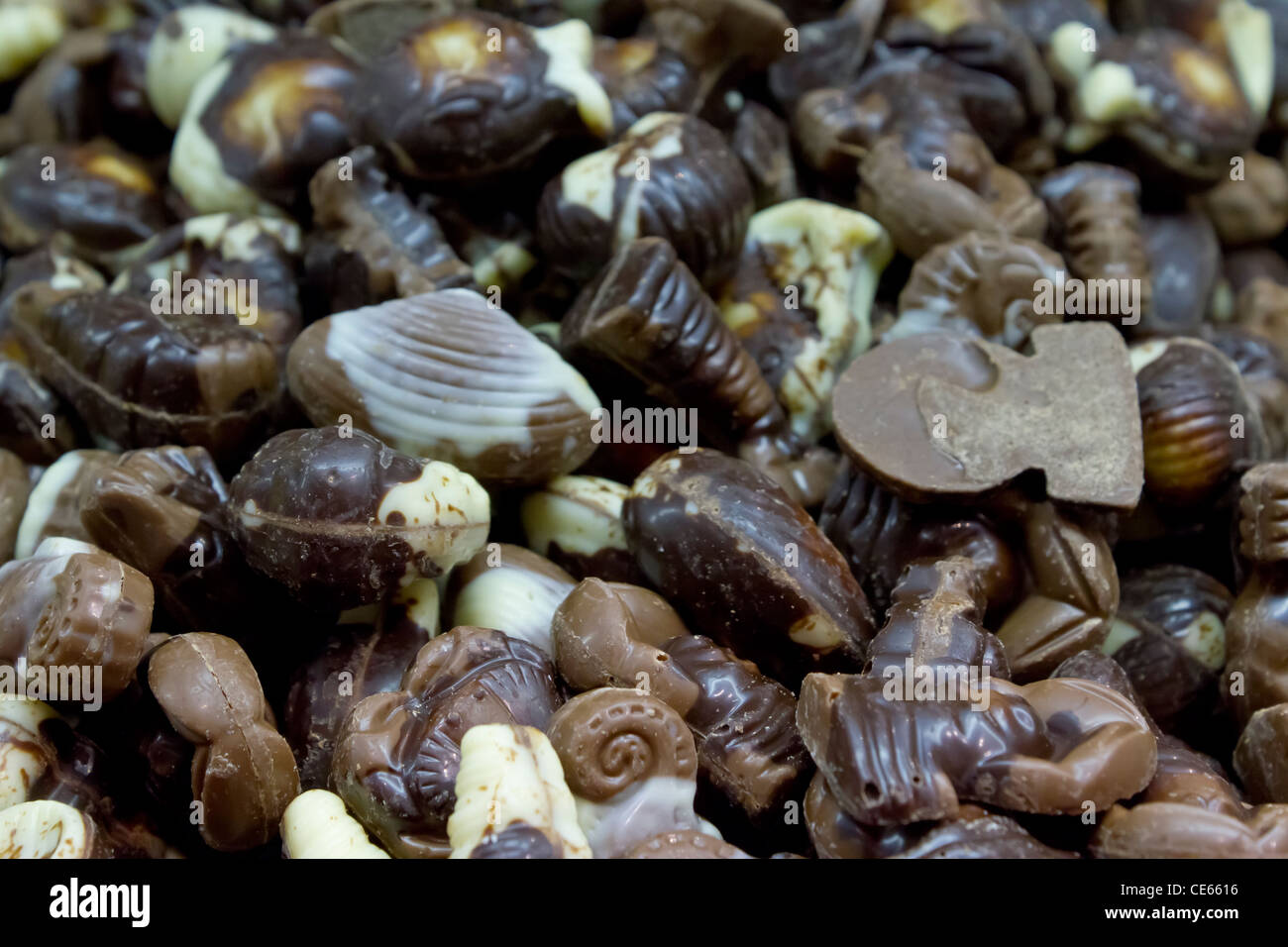 Seashell chocolates - Perugia, Italy Stock Photo - Alamy