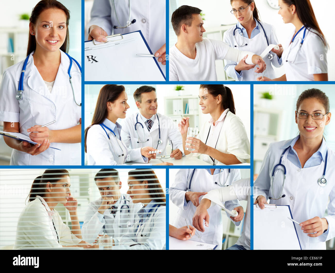 Collage medical staff in hi-res stock photography and images - Alamy