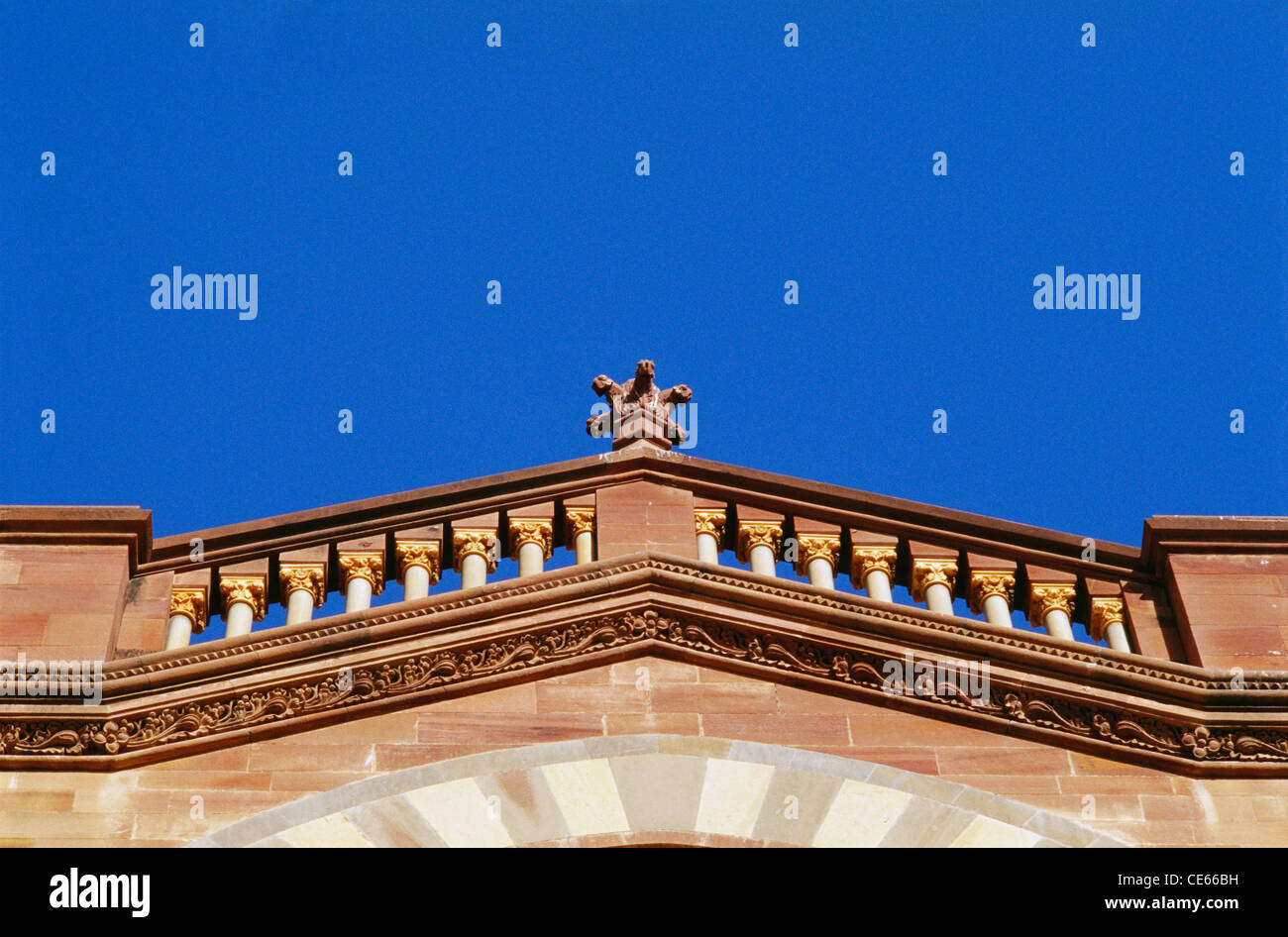 Railing architecture ; Aaina Mahal Palace ; Aina Mahal ; Palace of ...