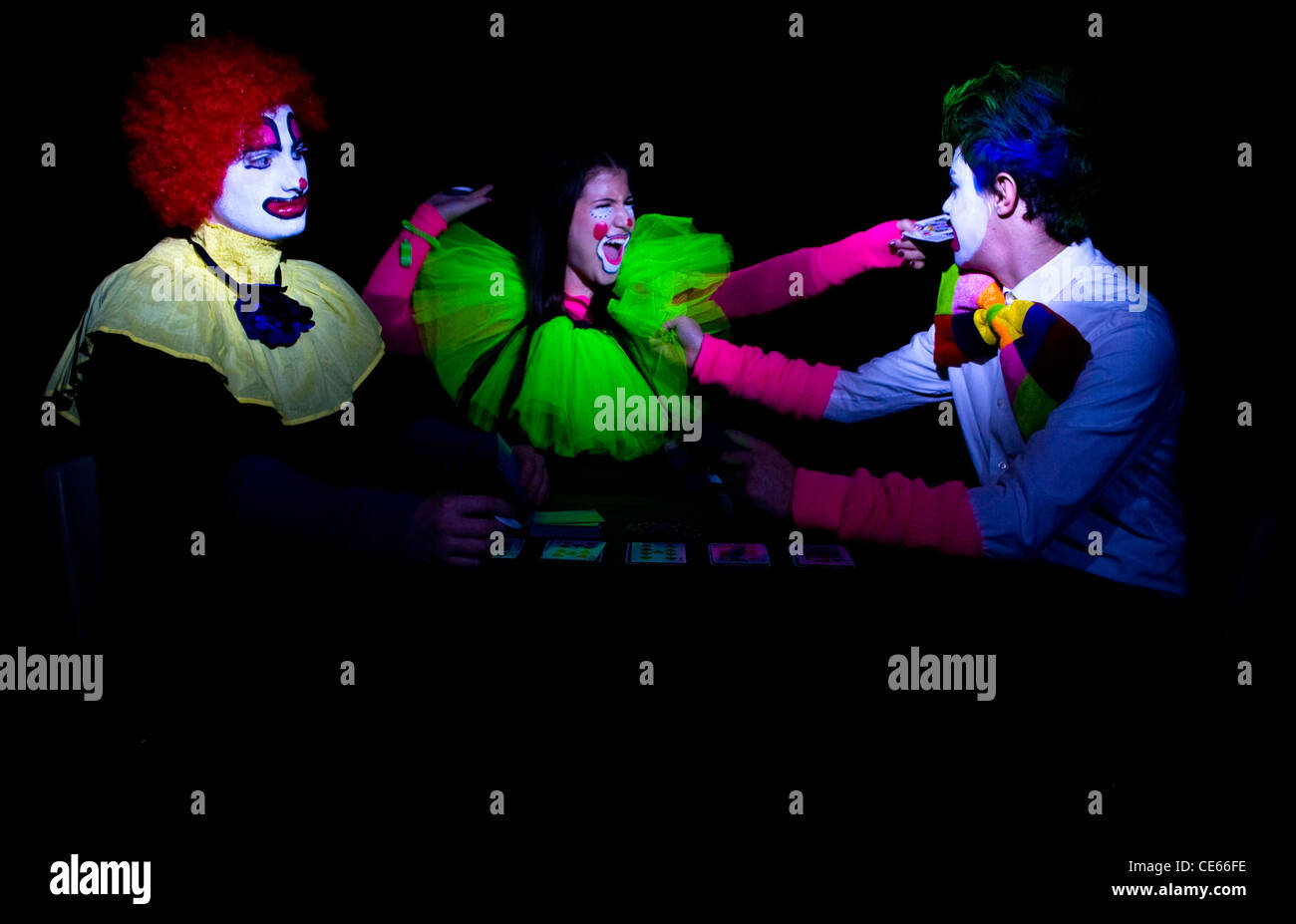 Clowns Playing Poker Stock Photo - Alamy