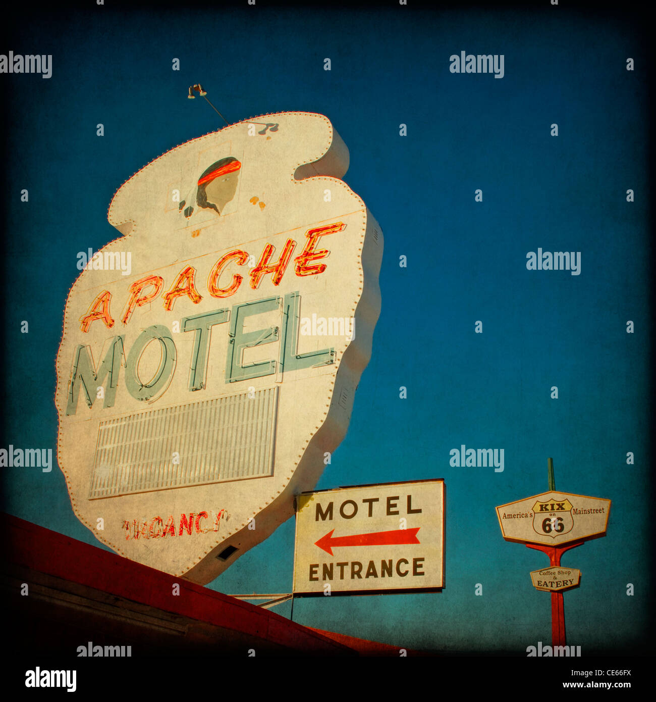 Route 66 indian sign hi-res stock photography and images - Alamy