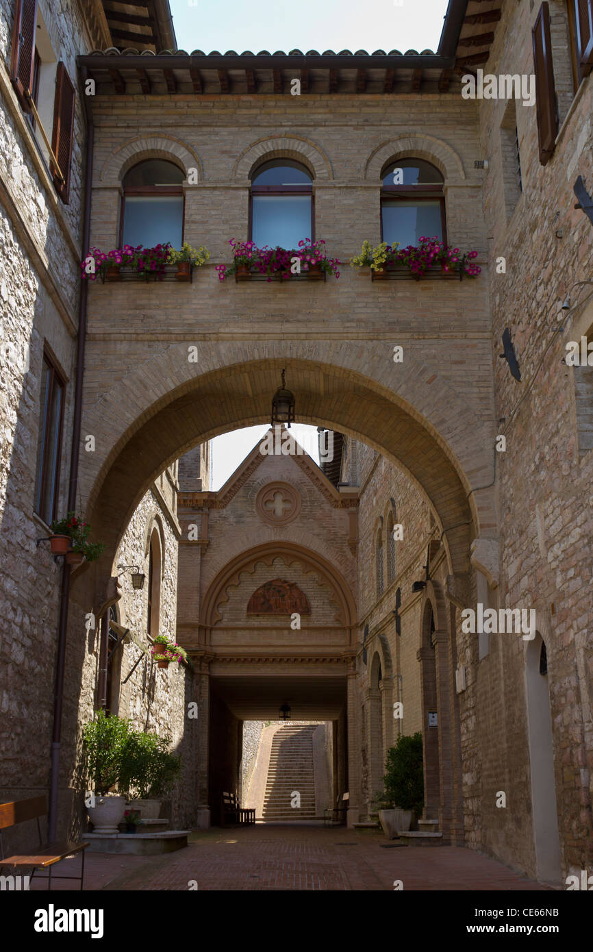 Medieval alley in assisi hi-res stock photography and images - Alamy