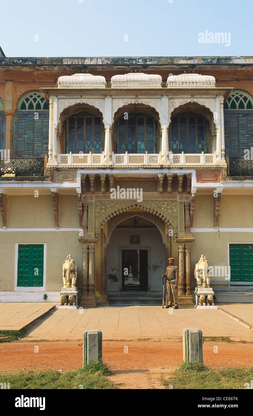 Palace entrance entry gate ; residence of Maharaja of Banaras ...