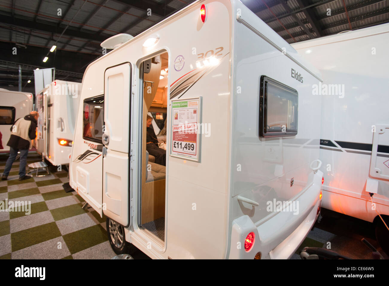 A caravan at the Caravan and motor home show at Event City in ...