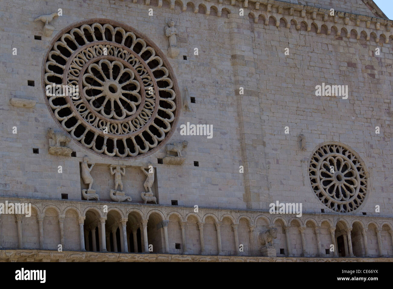 Views of the Cathedral of Saint Rufino in Assisi, Italy Stock Photo - Alamy
