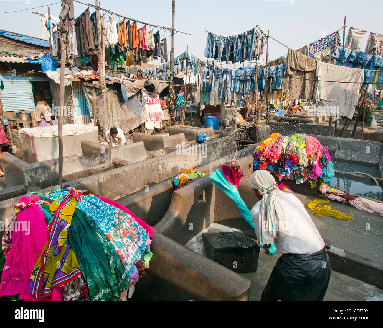 Dhobi wallah mumbai hi-res stock photography and images - Alamy