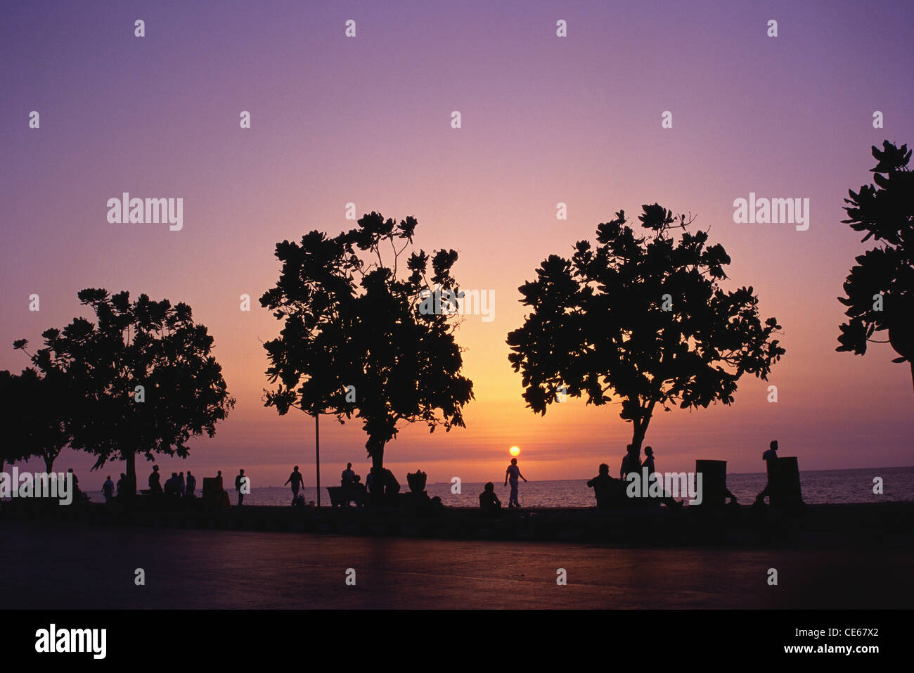 Sunset nariman point bombay mumbai hi-res stock photography and images ...