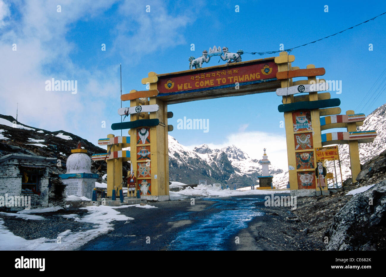 Tawang city ; Tawang ; Arunachal Pradesh ; India Stock Photo - Alamy