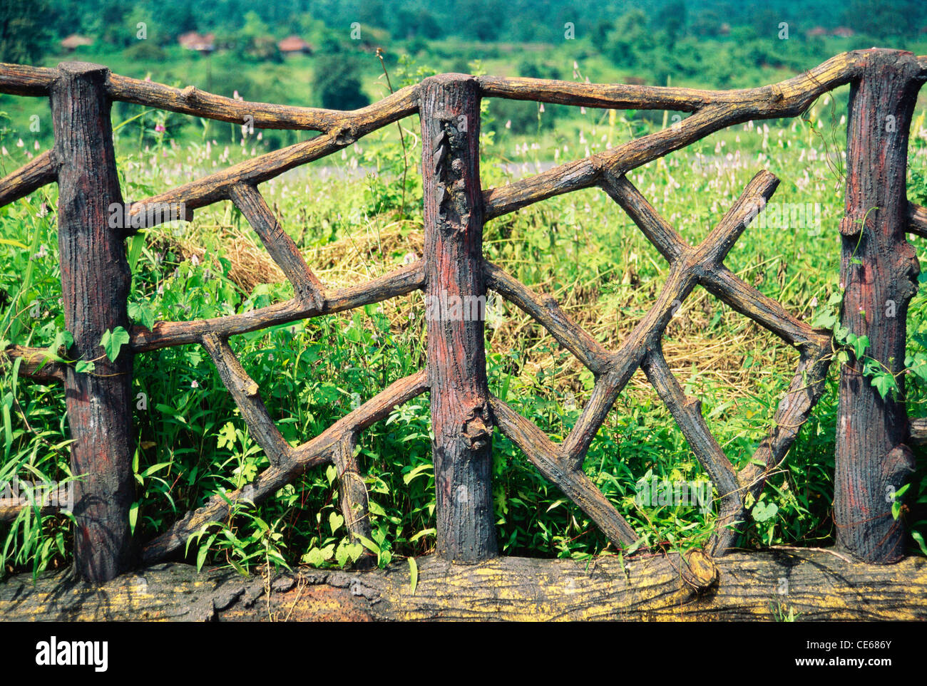 Wooden compound fence hi-res stock photography and images - Alamy
