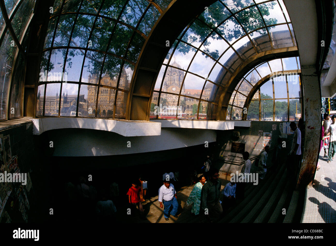 Subway for pedestrians at Victoria Terminus ; VT ; Chhatrapati Shivaji ...