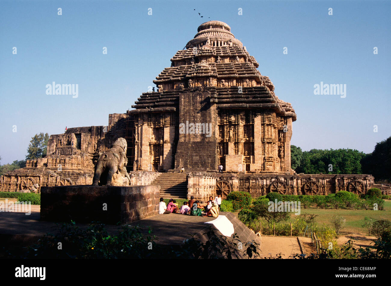 Sun temple of Konark ; World Heritage monument ; Konarak ; Orissa ...