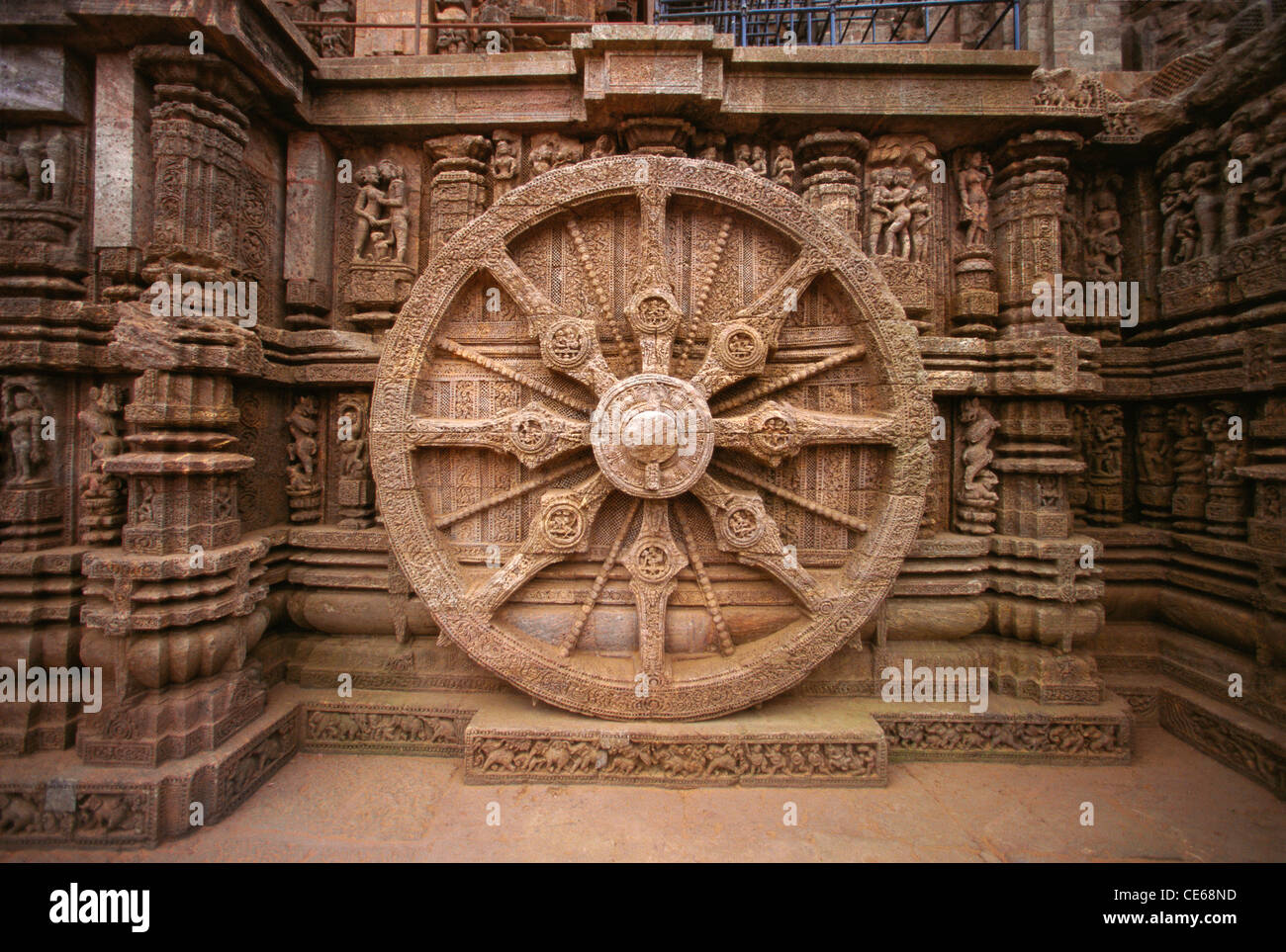 Wheel of Sun temple of Konarak World Heritage monument ; Konarak ...
