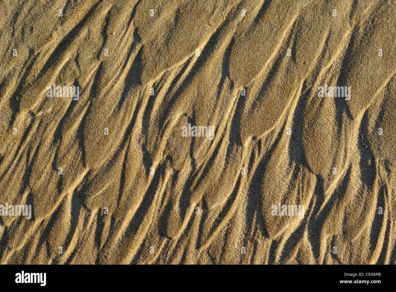 Sand patterns at Nature's Valley, South Africa Stock Photo - Alamy