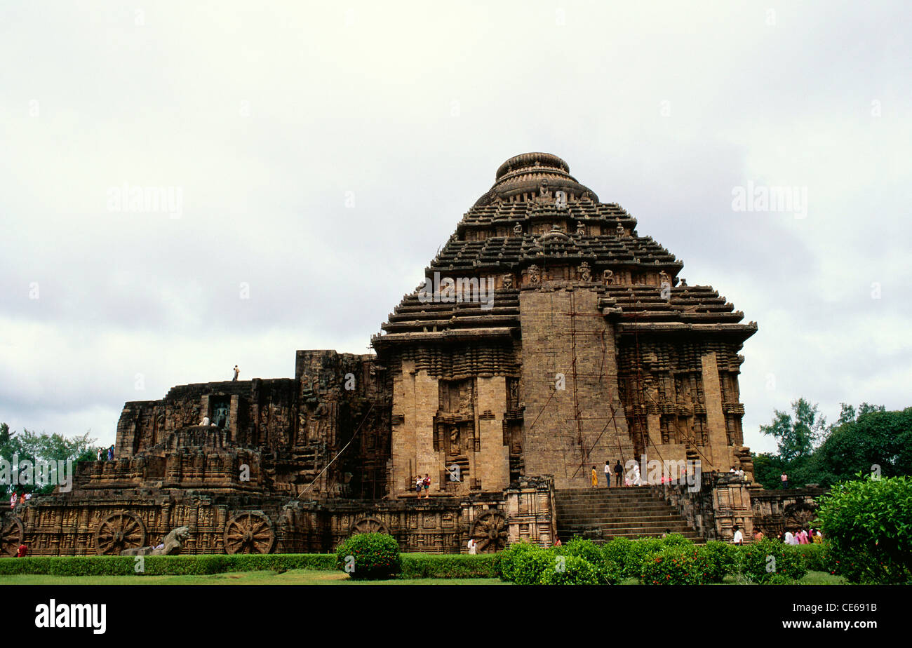 Sun temple of Konark ; World Heritage monument ; Konarak ; Orissa ...