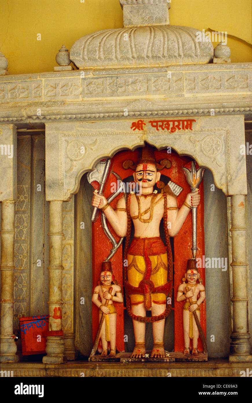 God Parsuram in Hindu temple ; India Stock Photo - Alamy