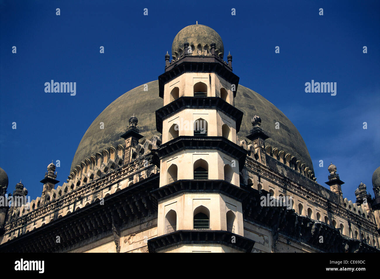 Gol Gumbaz monument ; Gol Gumbaz at Bijapur ; mausoleum ; Bijapur ...