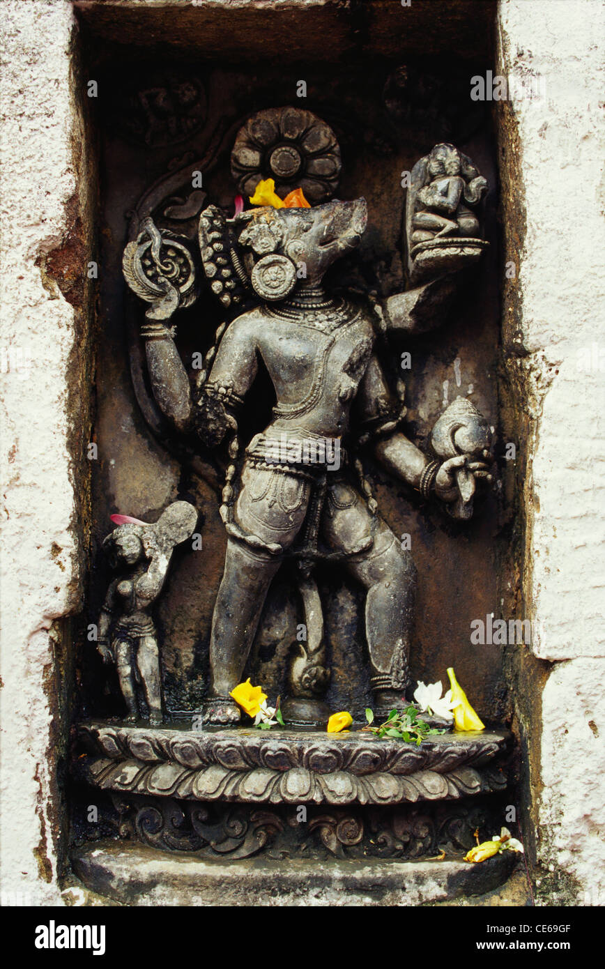 Varaha avatar ; Lingraj temple ; Bhubaneswar ; Orissa ; India Stock ...