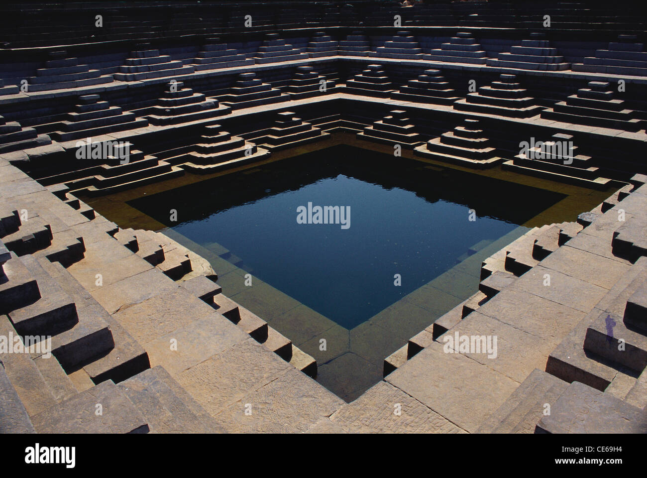 Pushkarni stepwell ; Hampi ; Hospet ; Karnataka ; India Stock Photo - Alamy