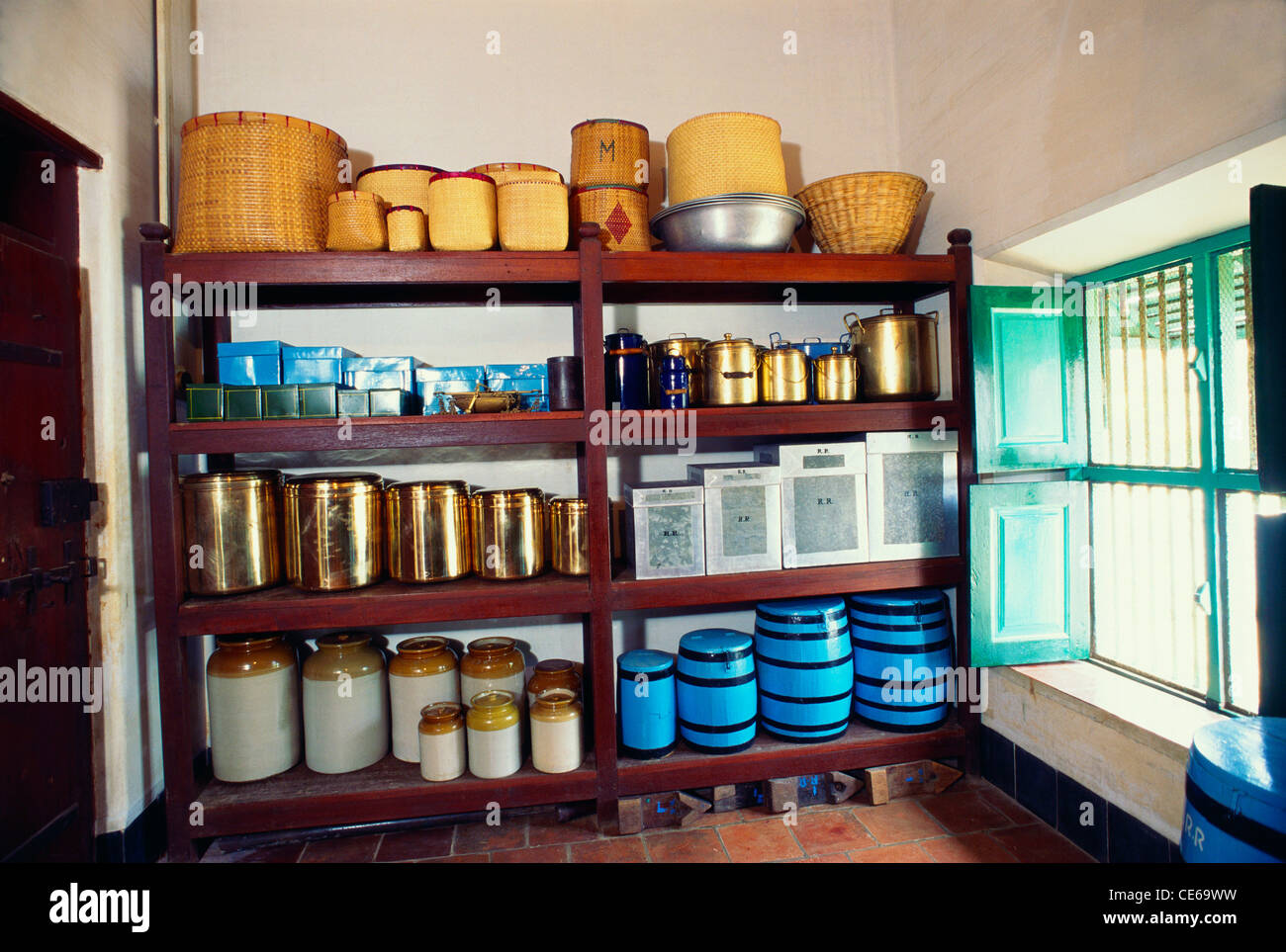 Kitchen Storeroom in Nattukkottai Chettiars home ; Chettinad ...