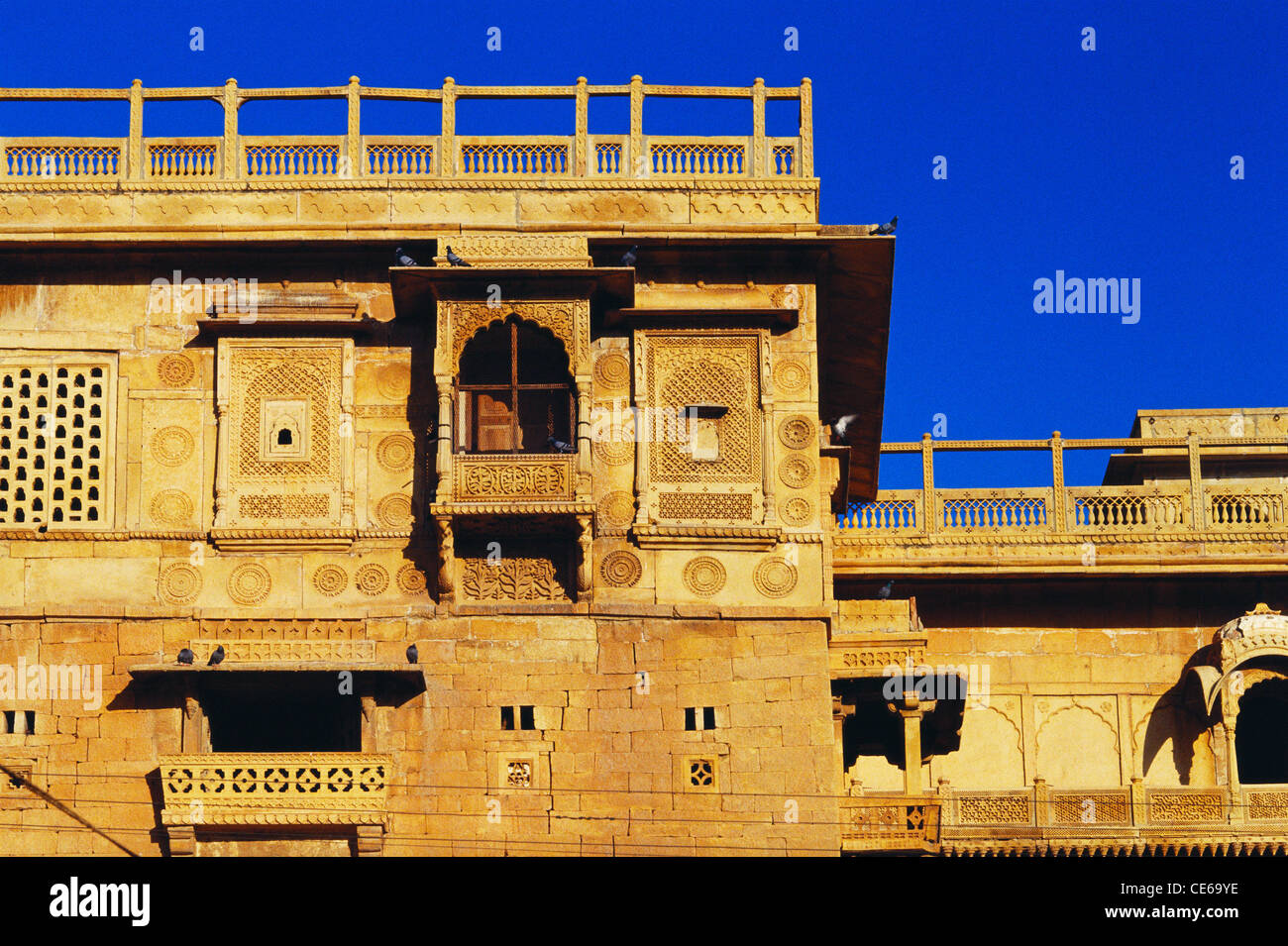 Jharokha ; Palace Jharoka ; Jaisalmer fort ; Rajasthan ; India ; Asia ...