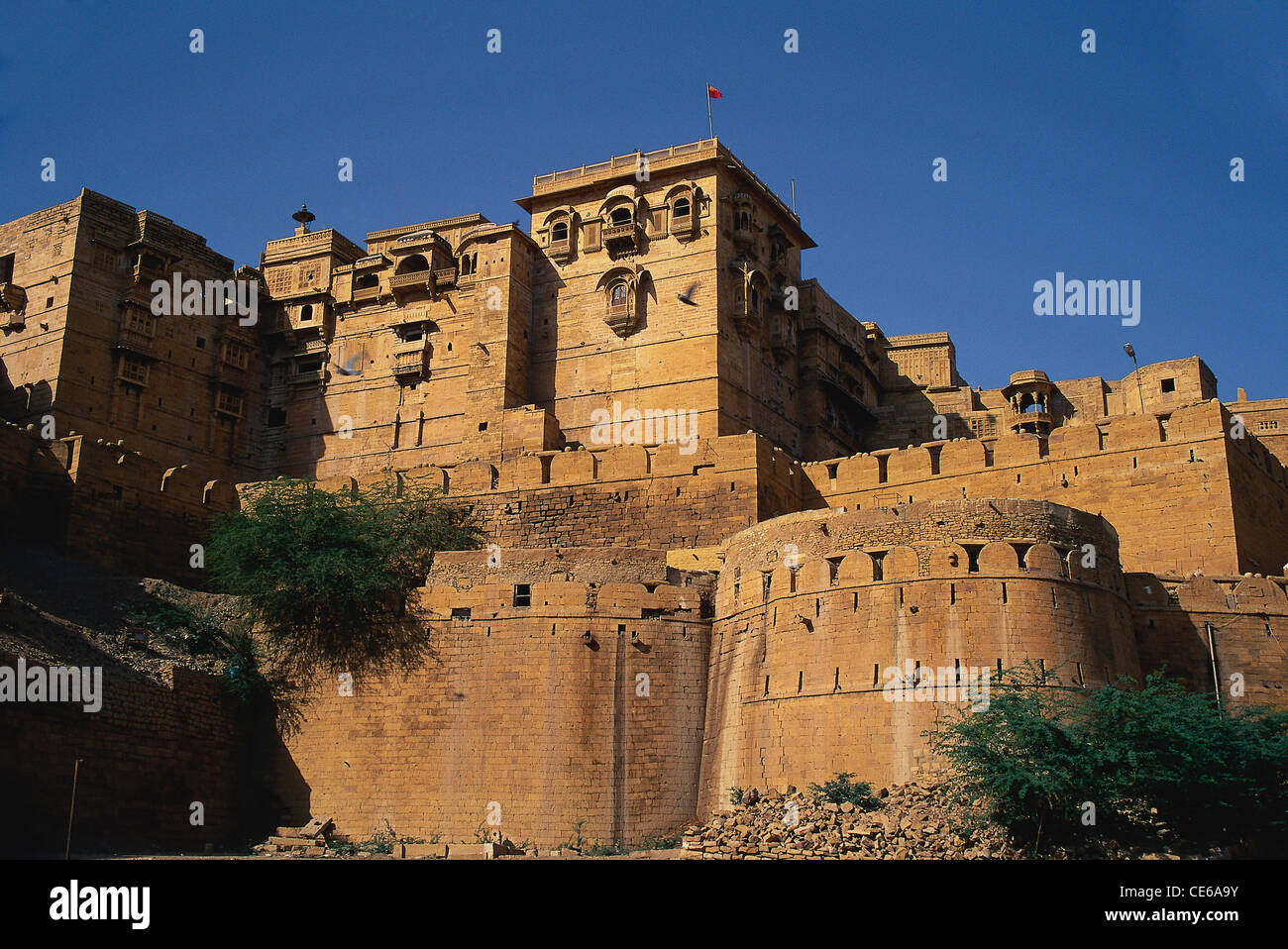 Fort built in 16th century ; Jaisalmer ; Rajasthan ; India ; asia Stock ...