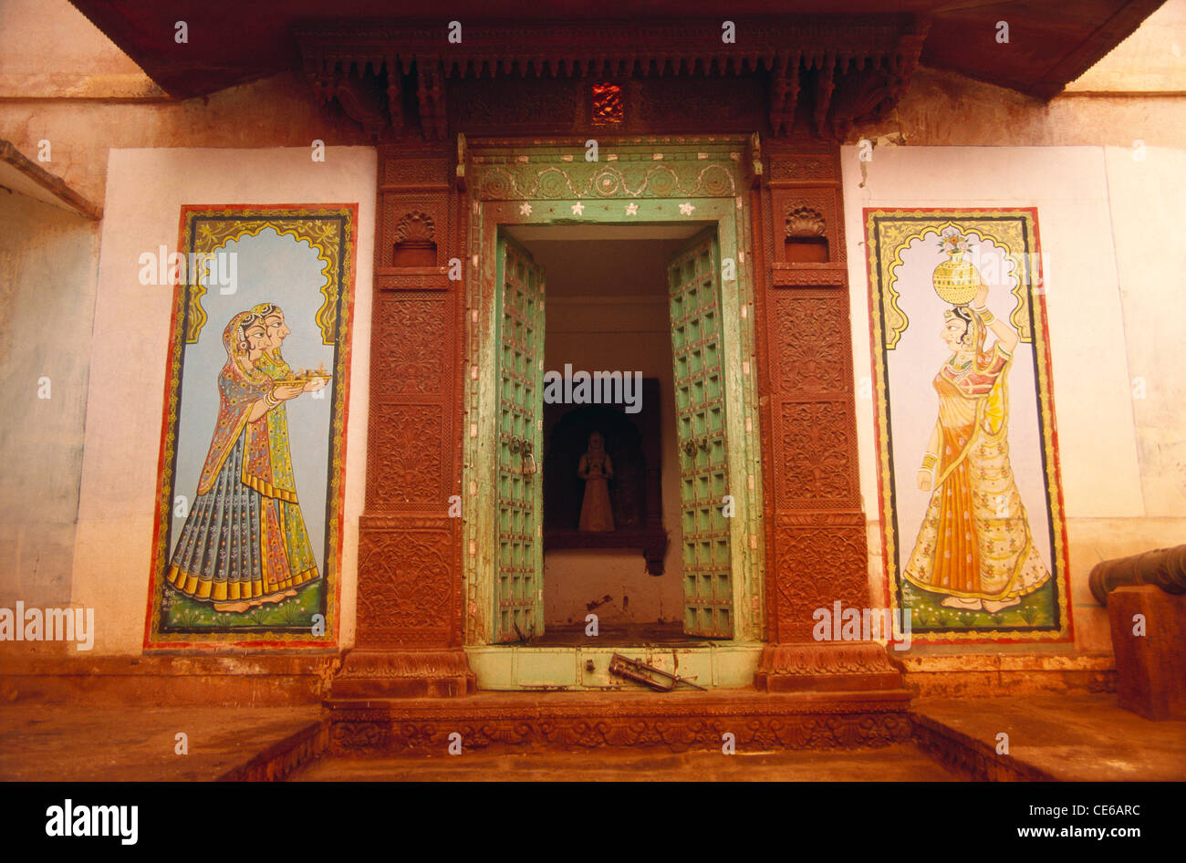 Entry entrance door to fort and palace ; Pokhran ; Balagarh ; Jaisalmer ...