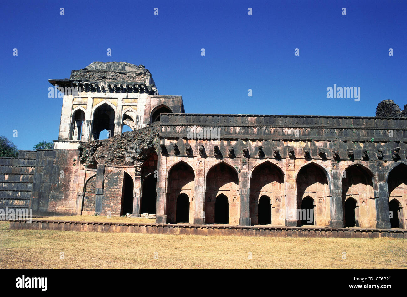 Ashrafi Mahal ; palace ruins ; Mandu ; Mandav ; Mandavgad ; ancient ...