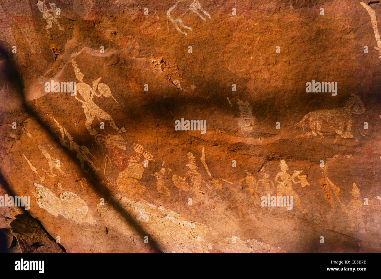 Cave painting ; Bori ; Madhya Pradesh ; India Stock Photo - Alamy