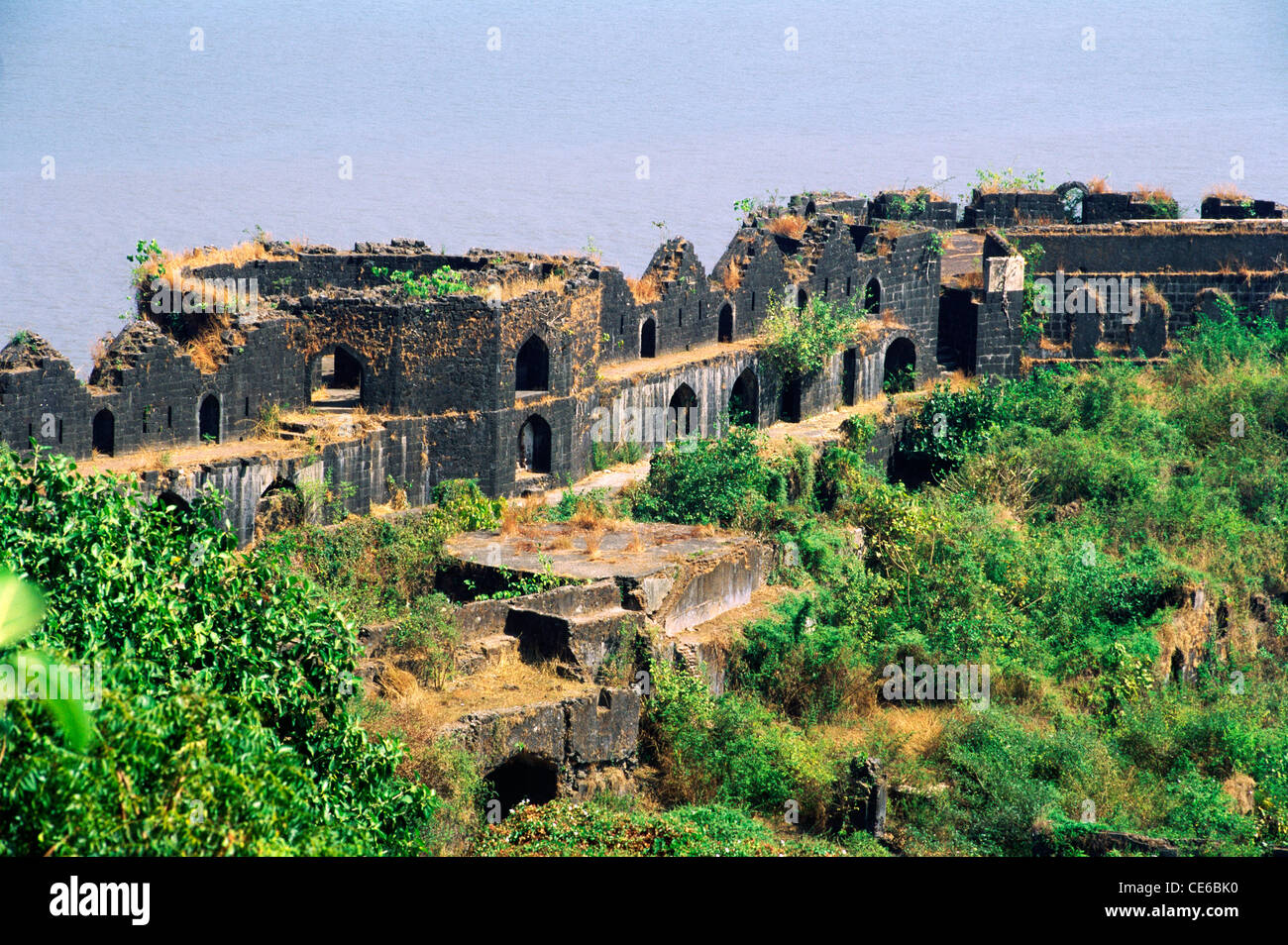 Janjira island fort ruins ; Murud ; Maharashtra ; India Stock Photo - Alamy