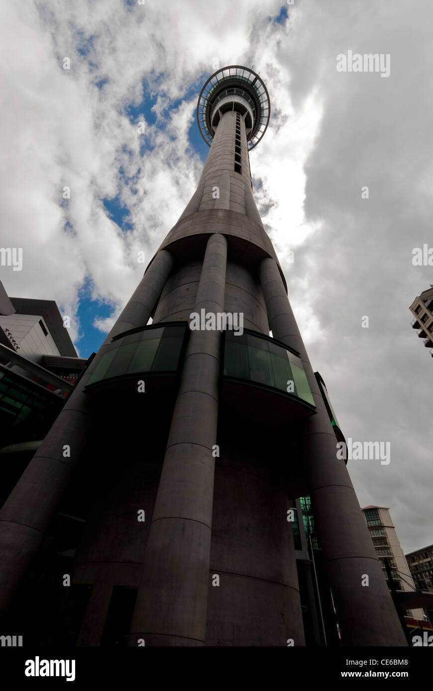 Aukland New Zealand Sky Tower building city Stock Photo - Alamy