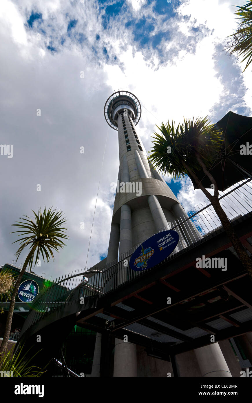 Aukland New Zealand Sky Tower building city Stock Photo - Alamy