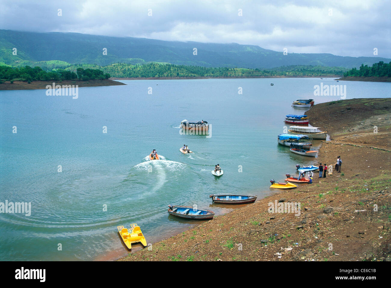 Tapola lake ; Mahableshwar ; Mahabaleshwar hill station ; Maharashtra ...